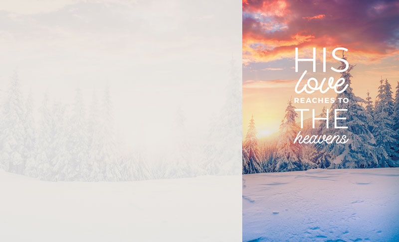 Scenic Landscape Winter Bulletin - Church Bulletins - Outreach Marketing